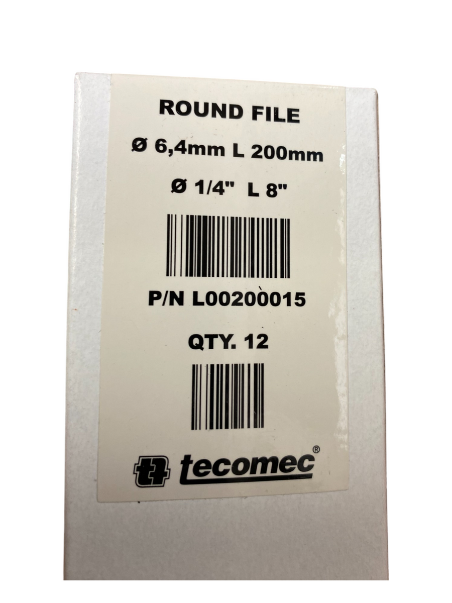 12 pk 1 Dozen Tecomec 1/4" 6.4mm chainsaw Round Files – ArcherPlus