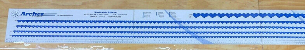 ARCHER BENCH CHAINSAW CHAIN MEASURING CHART SCALE DRIVE LINK COUNTER ...