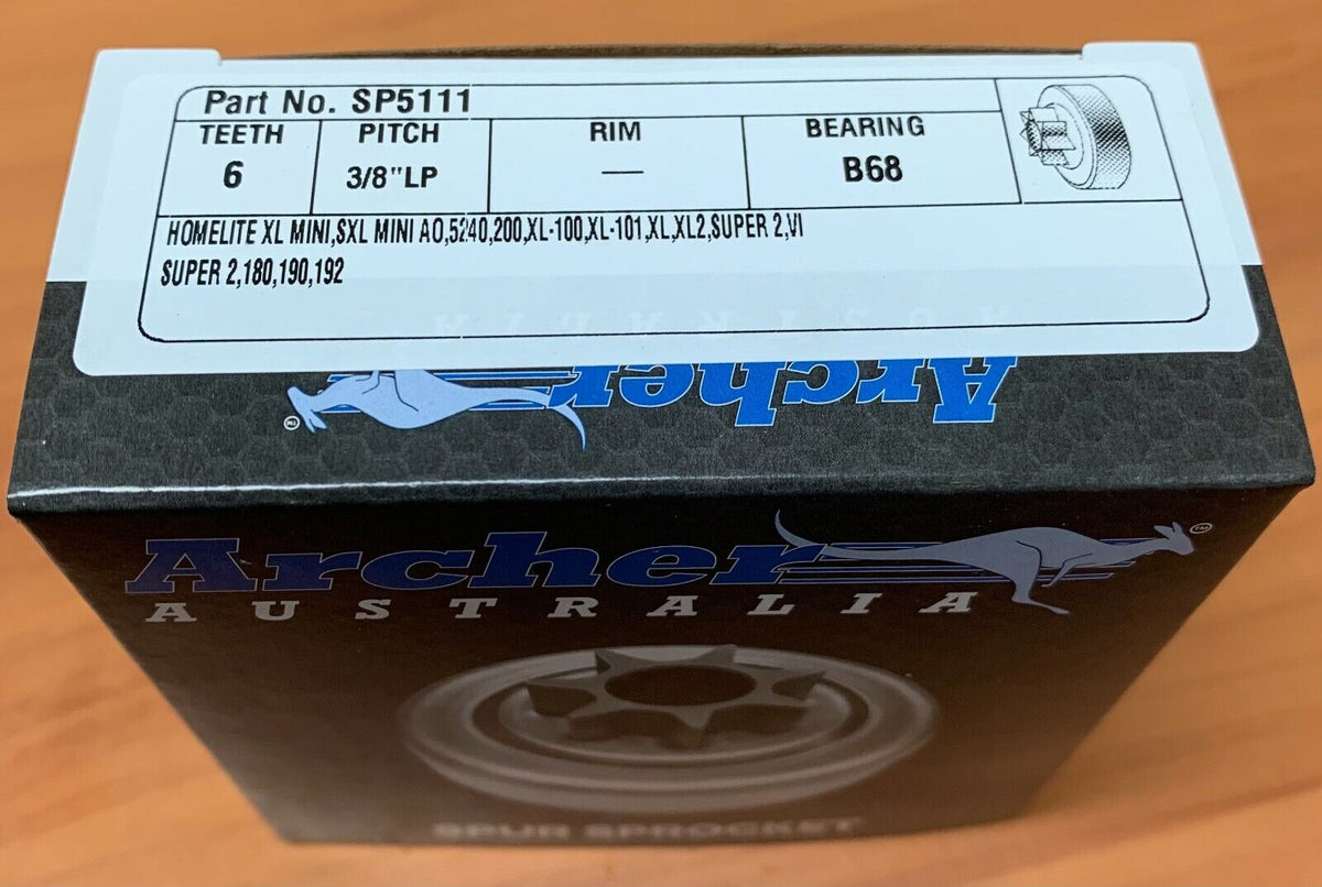 Archer Chainsaw Spur Sprocket Homelite XL-MINI, SUPER 2, XL101, XL, XL ...